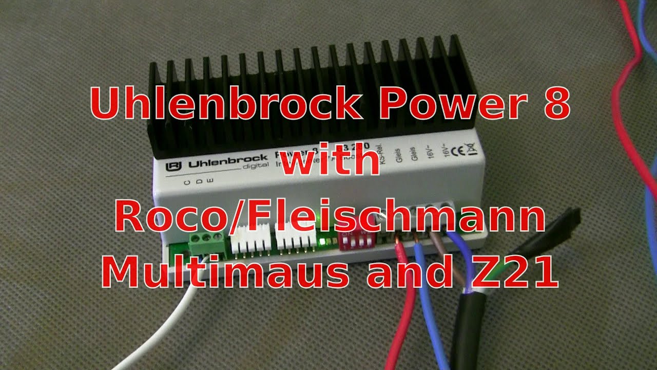 Uhlenbrock Power 8 with Roco/Fleischmann Multimaus and Z21 - YouTube
