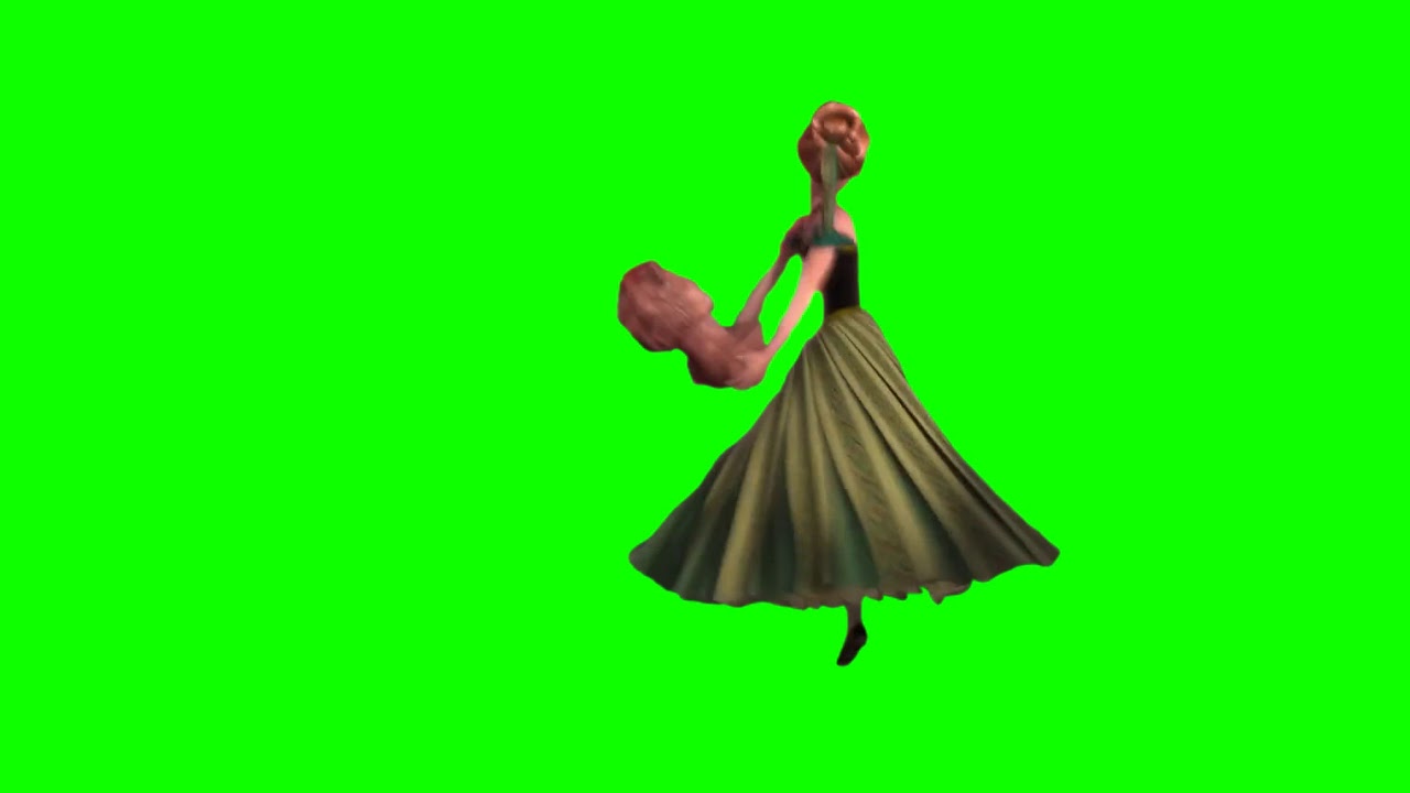 Anna Throwing the Statue Green Screen MASK - YouTube
