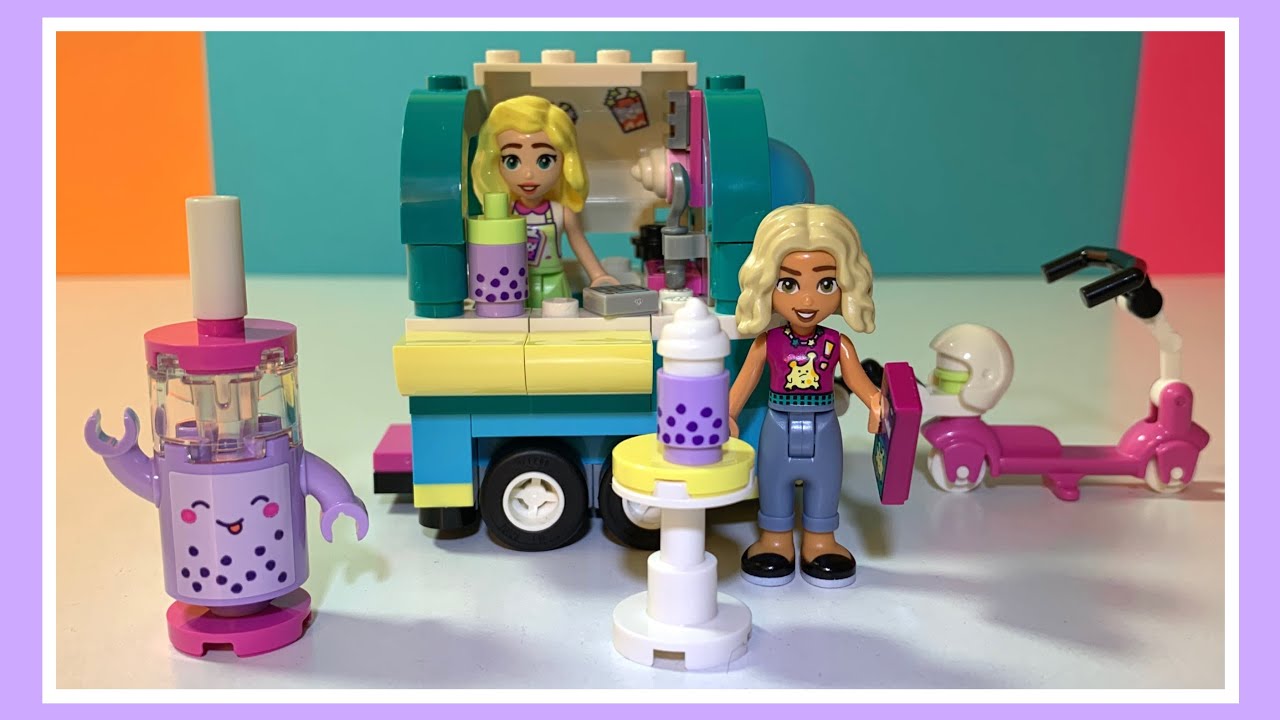 LEGO Friends Mobile Bubble Tea Shop (41733) - YouTube