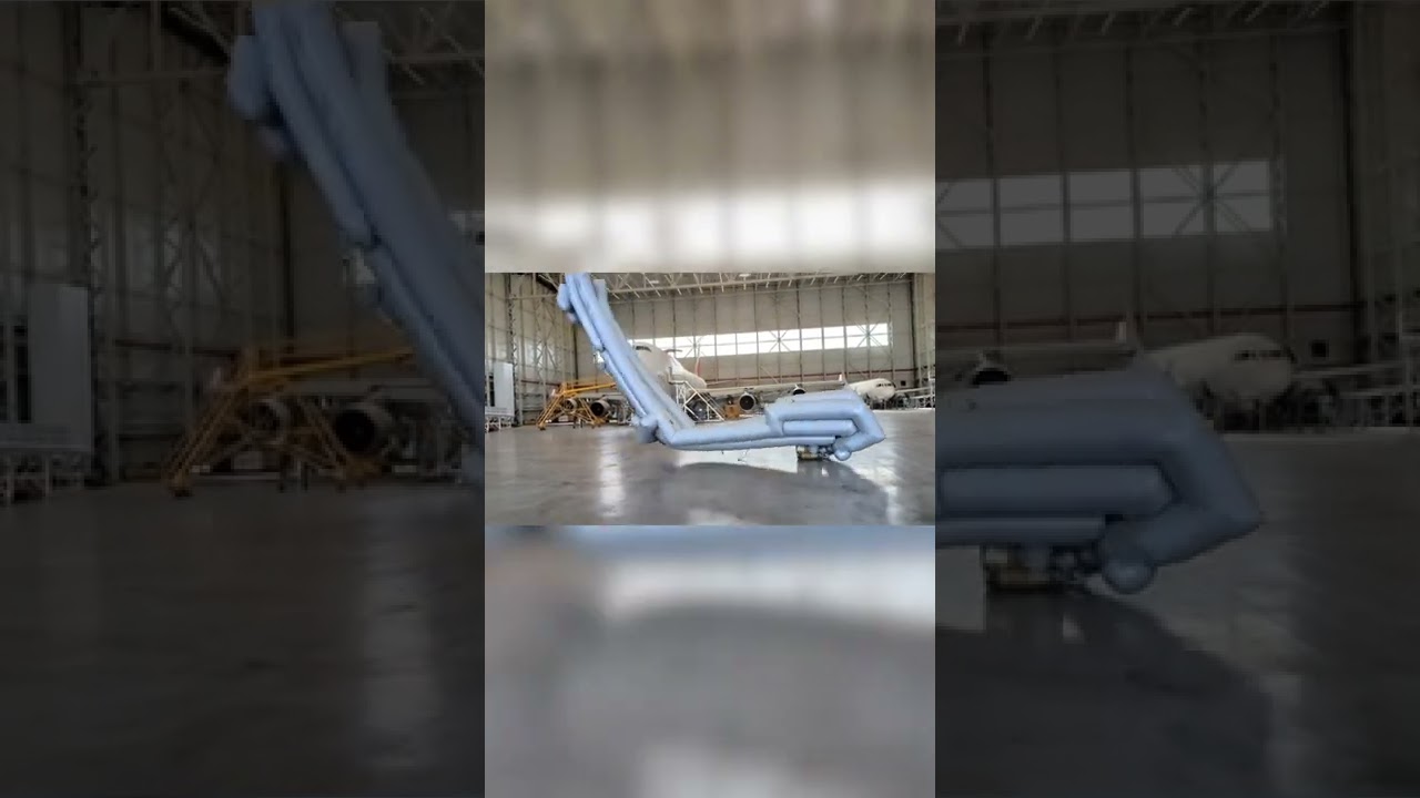 Airplane Evacuation Slide Test - YouTube