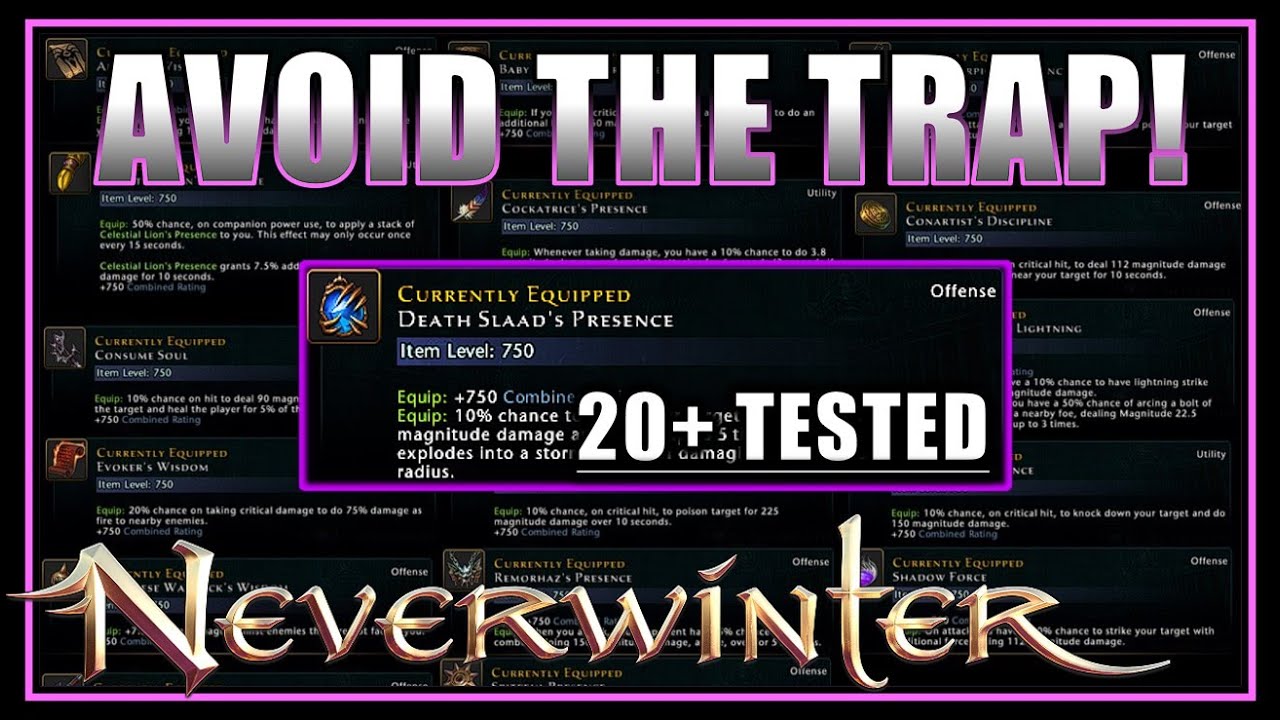 Companion Bonuses like Xuna, Scorpion, Netherese Look Great but ...