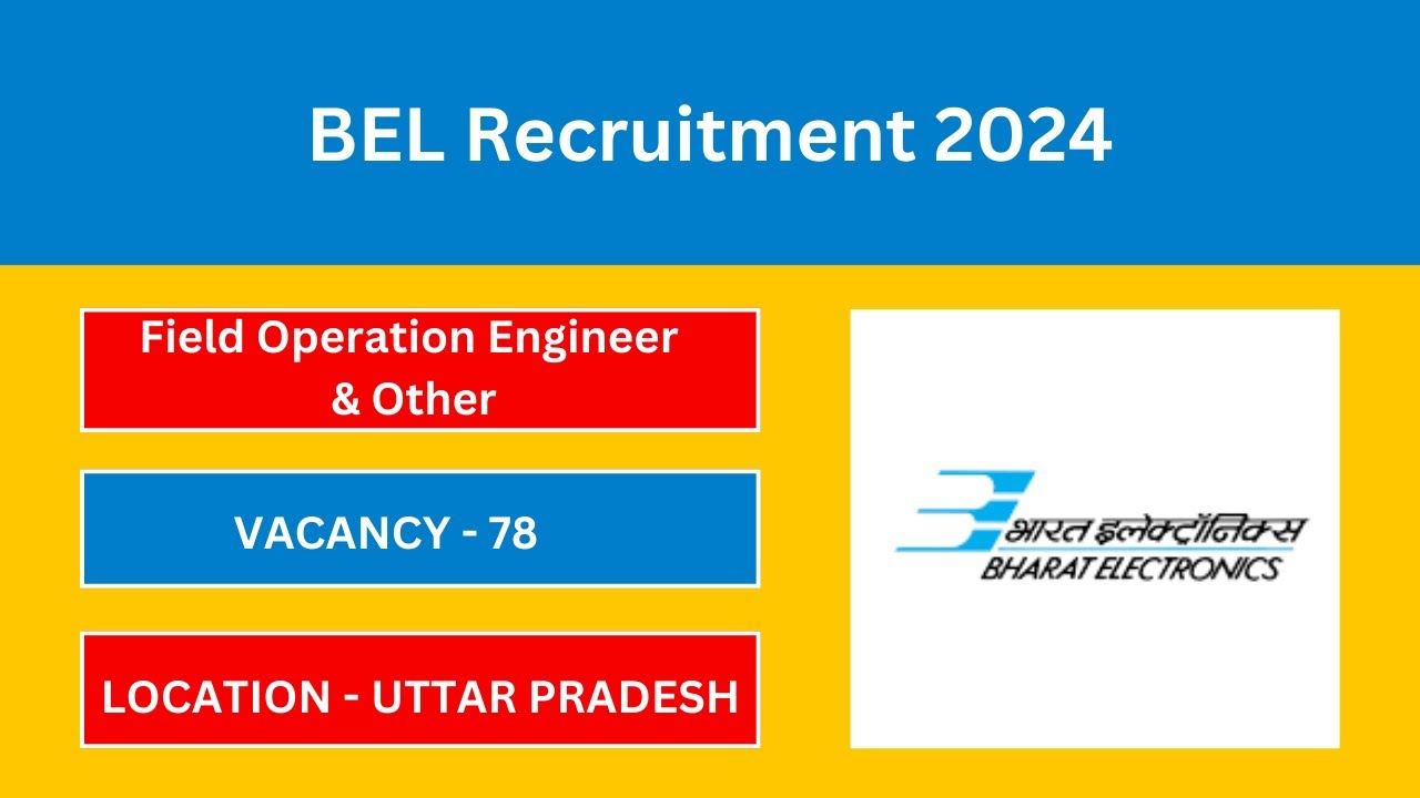 BEL Notification 2024 EXPERT Guide to Vacancy and Salary! - YouTube