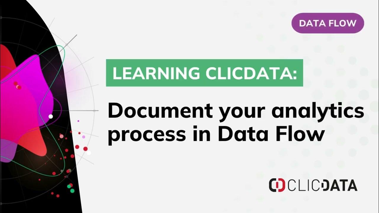 How to easily document your analytics process in Data Flow? - YouTube