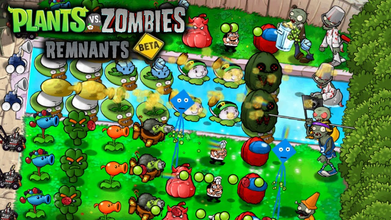 PvZ Remnants BETA Widescreen With Zen Garden (Part 2) | Many New Plants ...