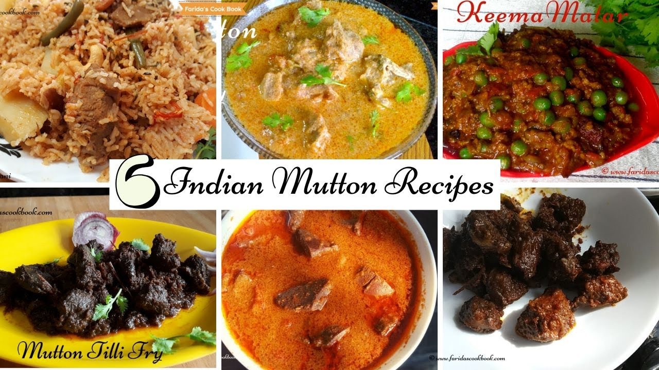 6 mutton recipes | mutton biryani | mutton fry | keema matar | tilly ...
