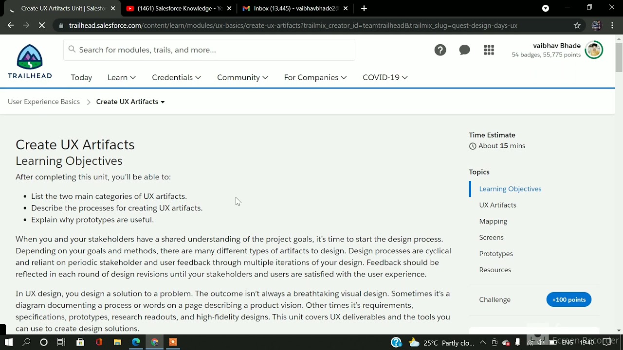 Create UX Artifacts - YouTube