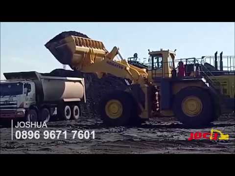 Wheel Loader Komatsu WA900 On Project - Heavy Equipment - YouTube
