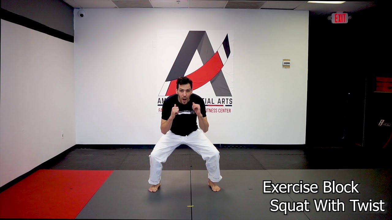 Exercise Squat w Twist - YouTube