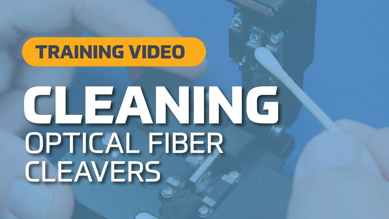 Cleaning the Fiber Optic Cleavers - YouTube