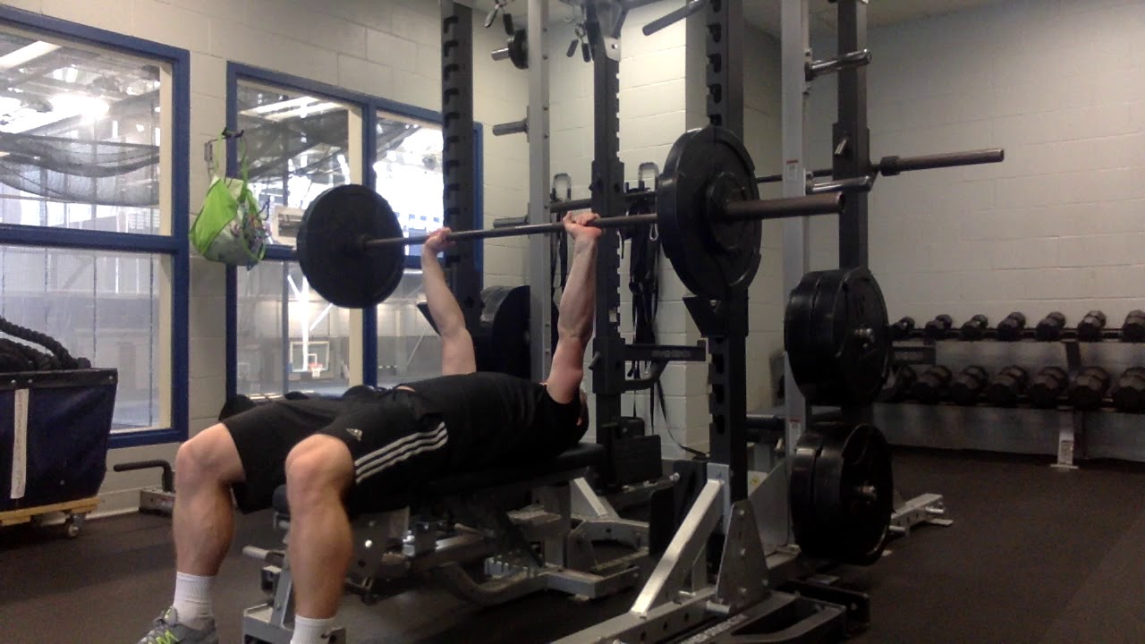 Speed Barbell Bench Press - YouTube