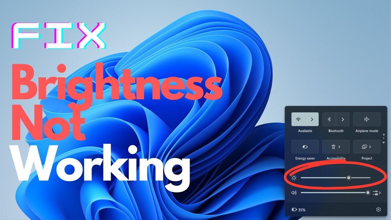 How to Fix Brightness Not Working on Windows 11 PC - YouTube