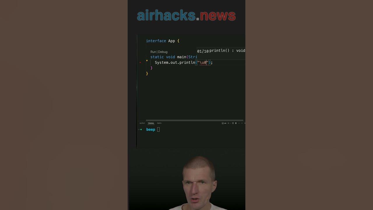 2 Ways To Play The Beep Java Shorts Coding Airhacks Youtube