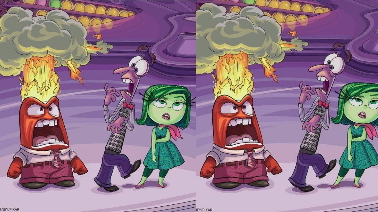 Inside out animation happy color by number couleur heureuse par numéro ...