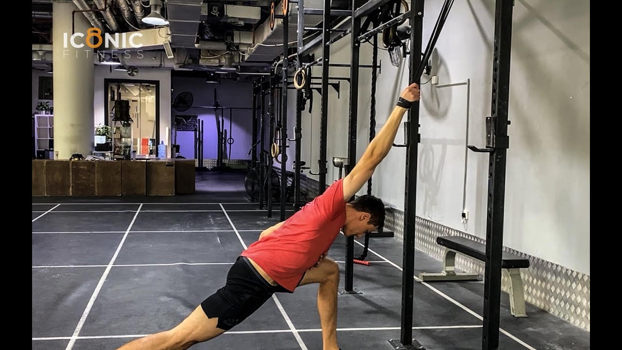 Shoulder Mobility- Banded Distraction Stretches - YouTube