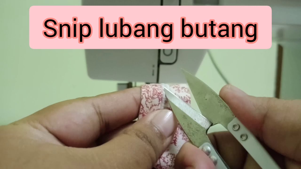 Cara jahit lubang butang guna mesin jahit portable singer heavy duty ...
