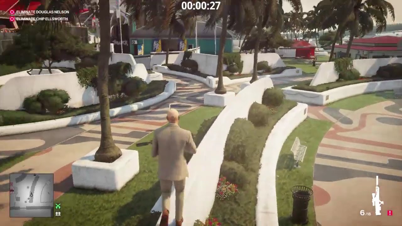 HITMAN 2 - Van & Cop Car (my contract) - YouTube