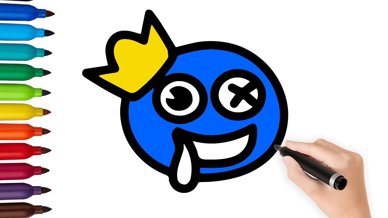 How to draw rainbow friends roblox character | Drawing rainbow friends ...