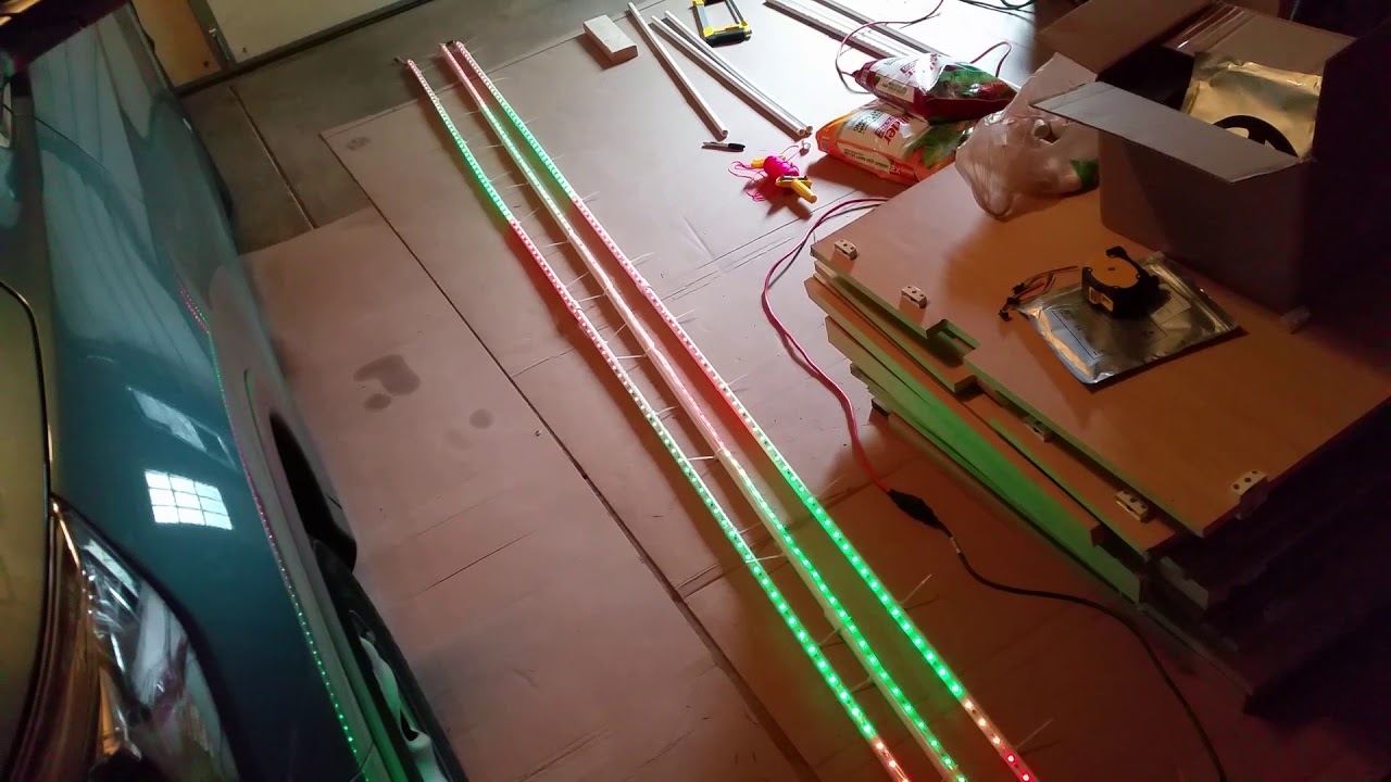 DIY LED Express 12v 5m strip test pt 2 - YouTube