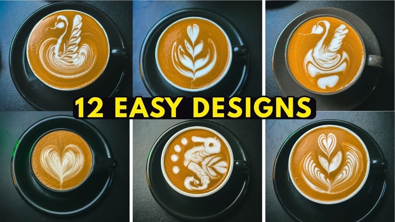 Latte Art for Beginners: 12 Easy Designs (Step-by-Step Tutorial) - YouTube