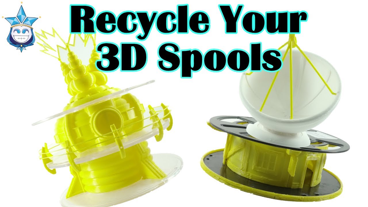 Recycle 3D Printing Spools - Spool Towers - YouTube
