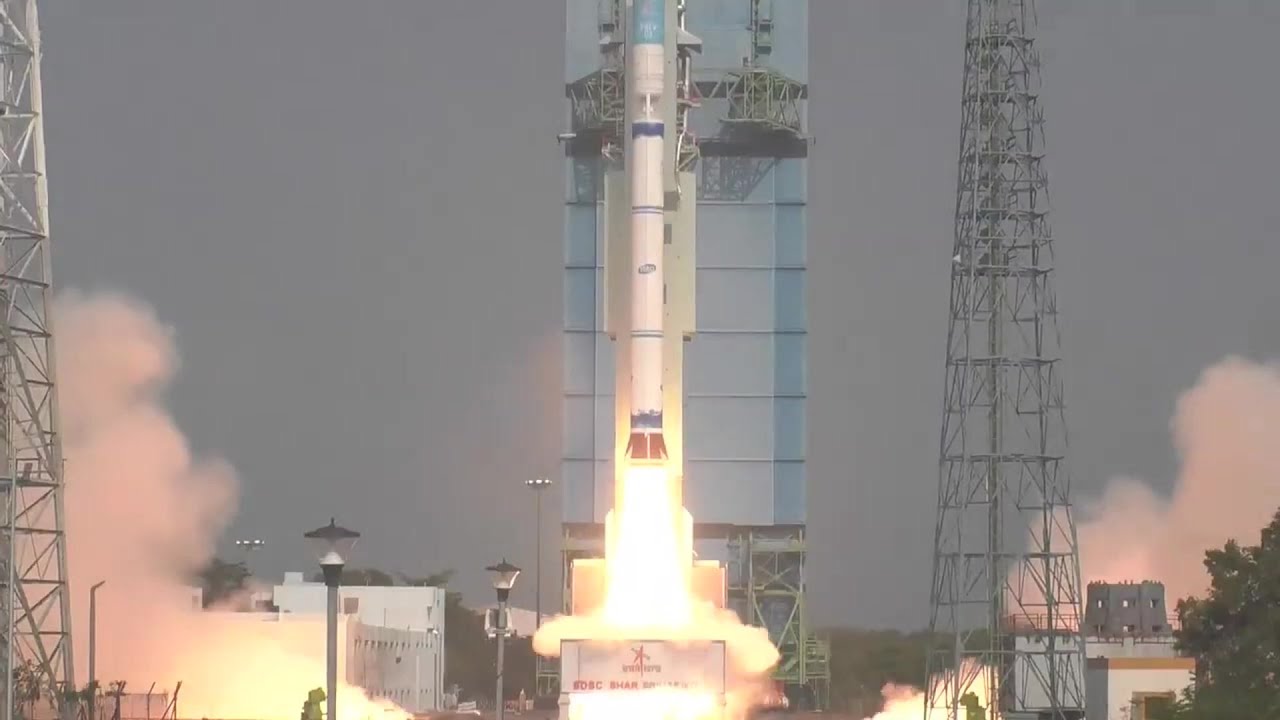 India launches 3 satellites on rocket's 2nd developmental flight - YouTube