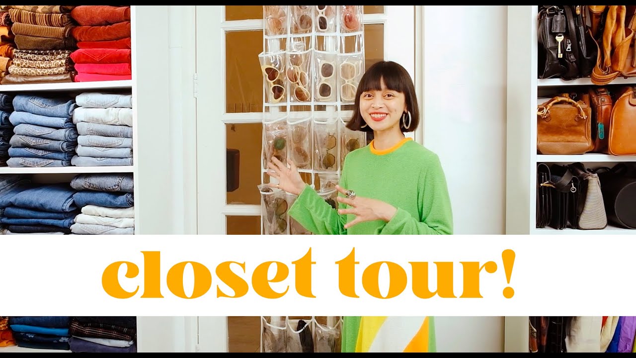 Closet Tour (of my thrifted, vintage, and colorful things! 💗) - YouTube