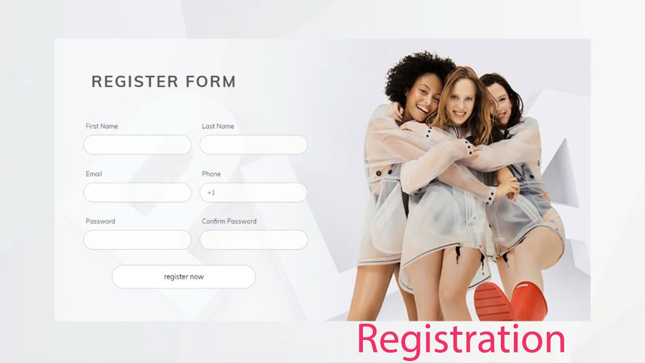 How To Make Registration Page On eCommerce Fashion Website | E-commerce ...