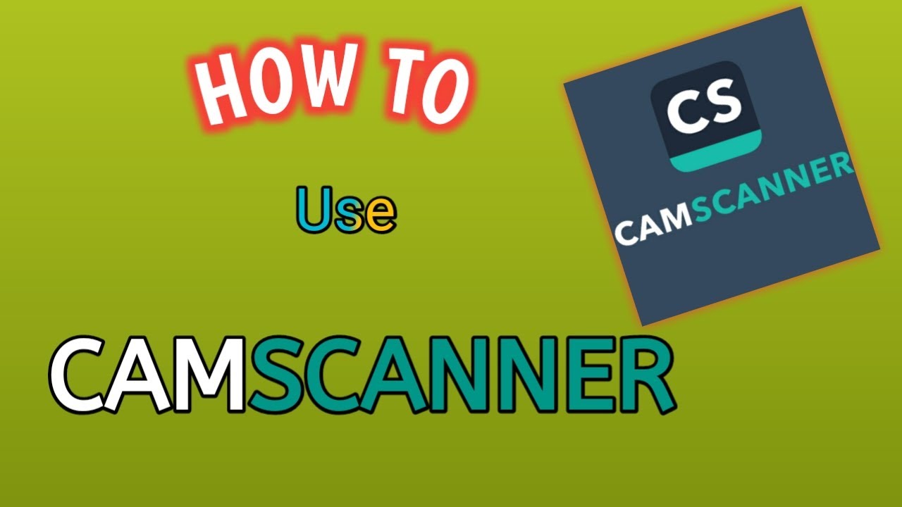 CAMSCANNER easy tutorial | How to use camscanner app , Best app for ...