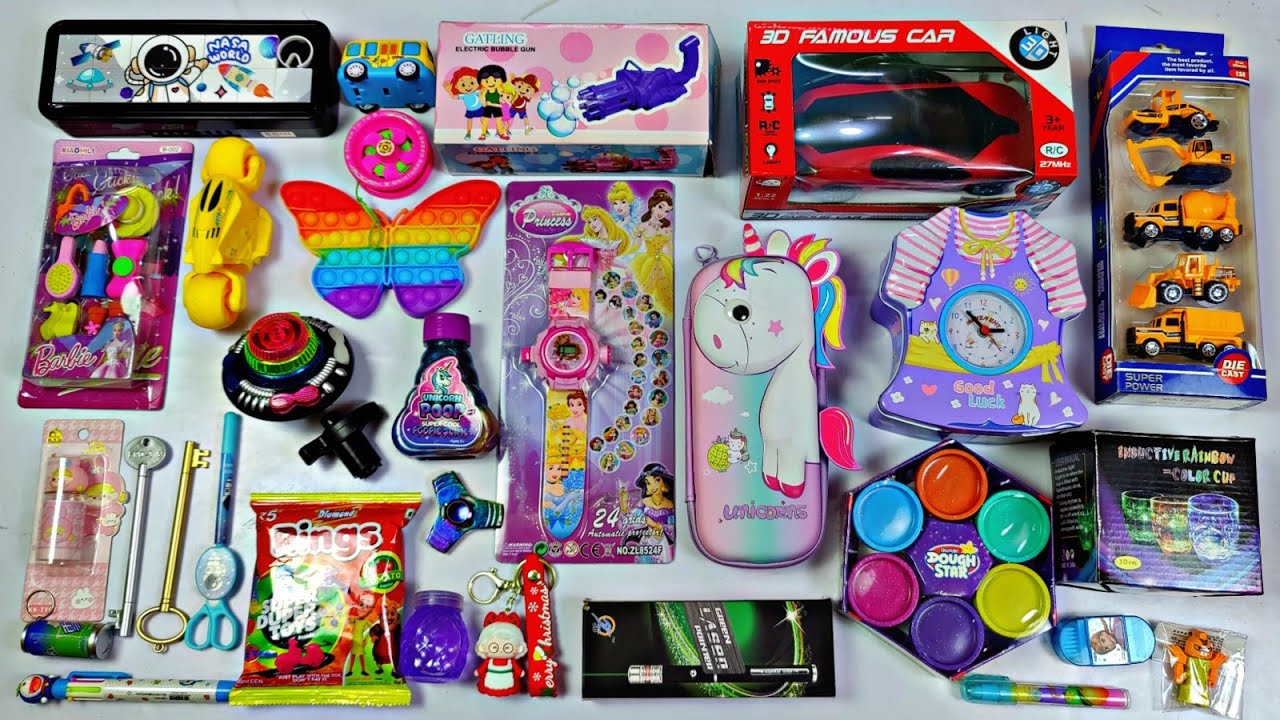 Ultimate Collection of Toys😱Bubble Machine Gun, Rc Car, Lazer Light ...