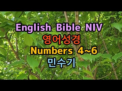 Numbers 4~6/English Bible/NIV/Numbers/영어성경/영어성경듣기/하루3장읽기/성우목소리/영어로성경읽기 ...