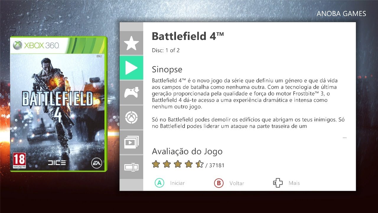 Battlefield 4 (BF4) Multiplayer Online Dublado Xbox Live (Xbox 360 ...