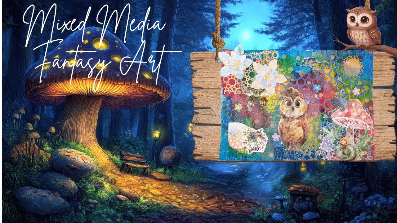 Mixed Media Fantasy Art / Process & Inspiration - YouTube