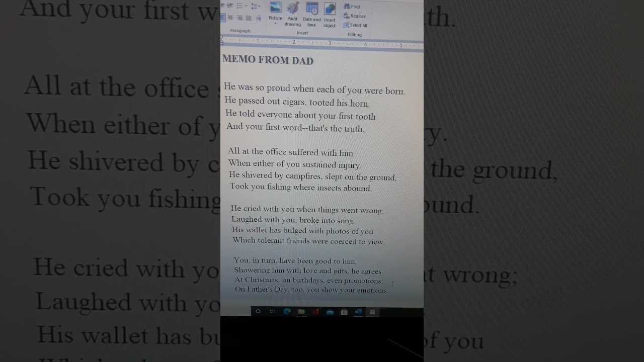 Memo From Dad - YouTube