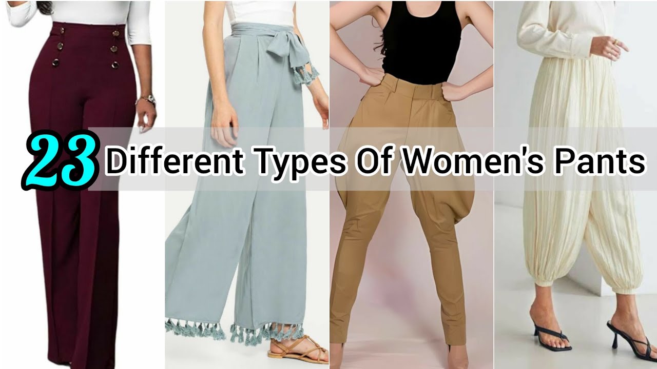 23 Different Types Of Women's Pants with Names|💯🔥Trendy Pants ||#bottom ...
