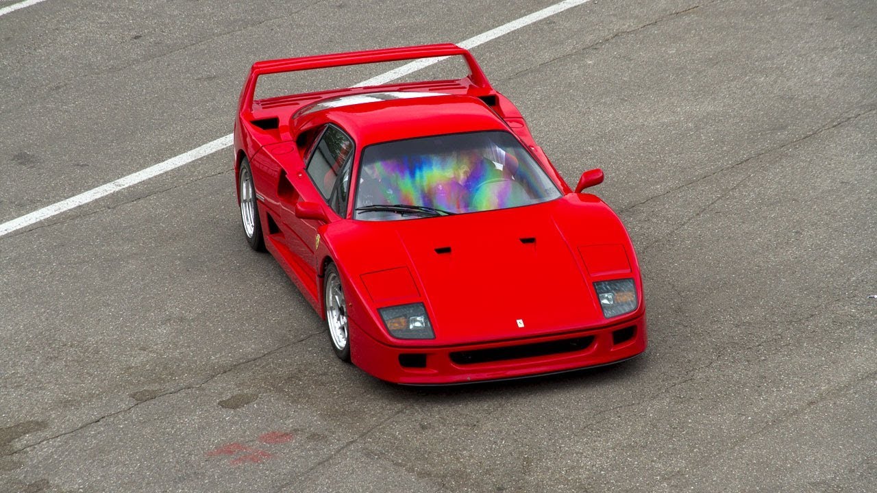 Ferrari F40 accelerating and crackles, F50, 488 Pista, 812 and GTC4 ...