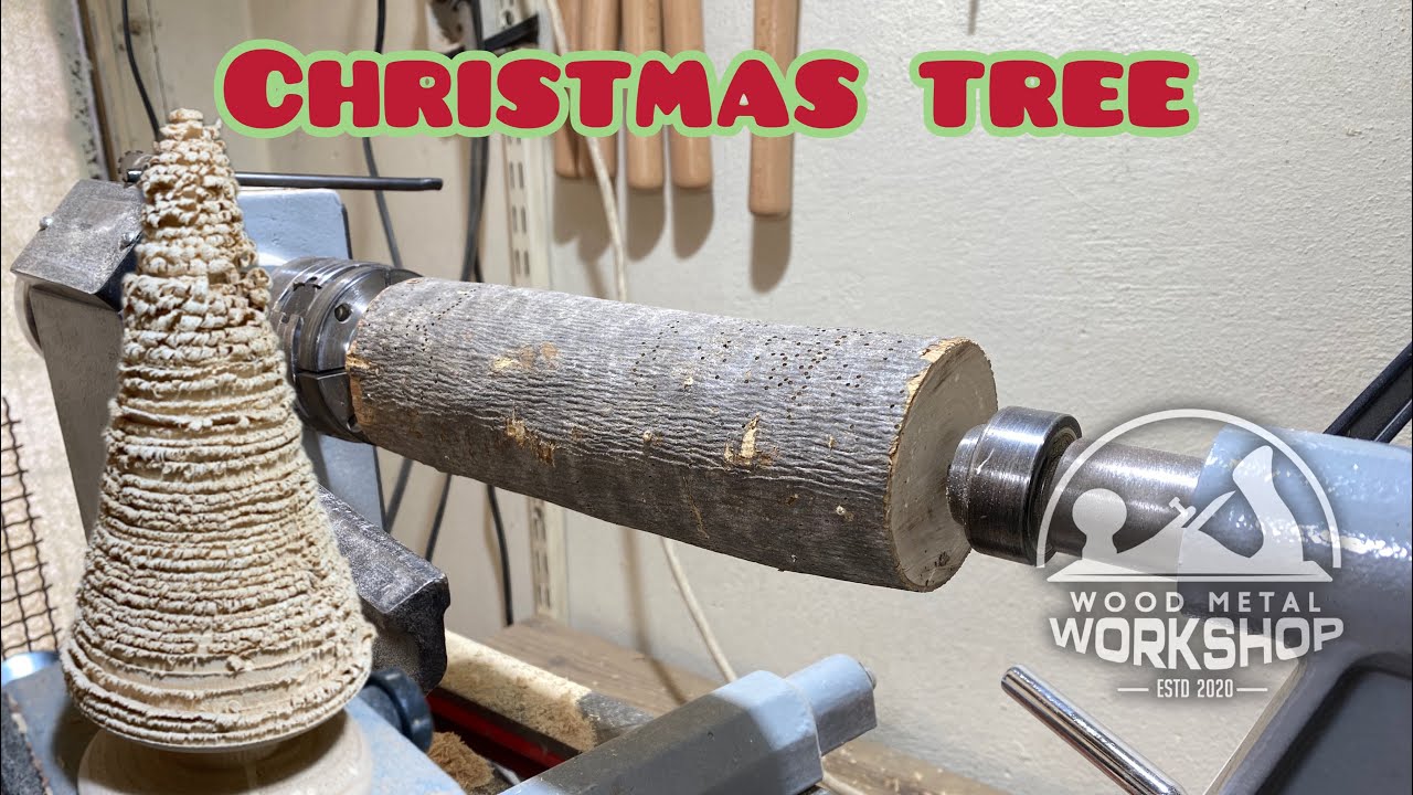 Woodturning— Christmas tree a little different from the usual ones.🎄🎄🎄 ...