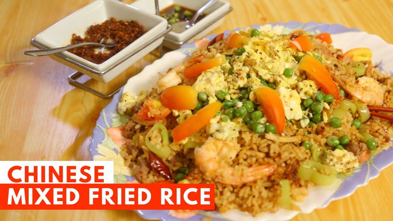 Restaurant Style Chinese Mixed Fried rice | Mallika Joseph Food Tube ...