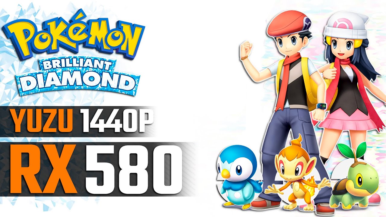 Pokémon Brilliant Diamond na RX 580 8GB | YUZU | 1440p | R5 3600 | PC ...