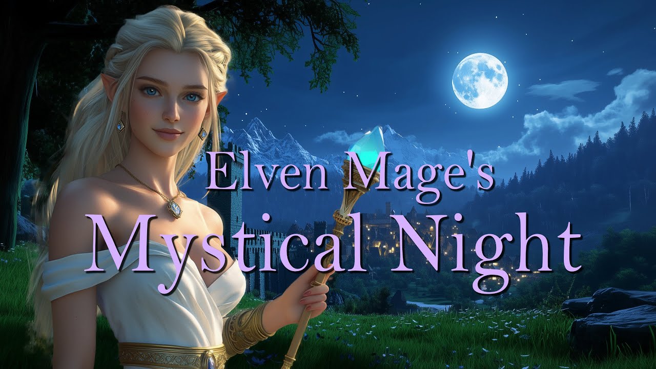 Elven Mage's Mystical Night | Relaxing Medieval Fantasy Music and ...