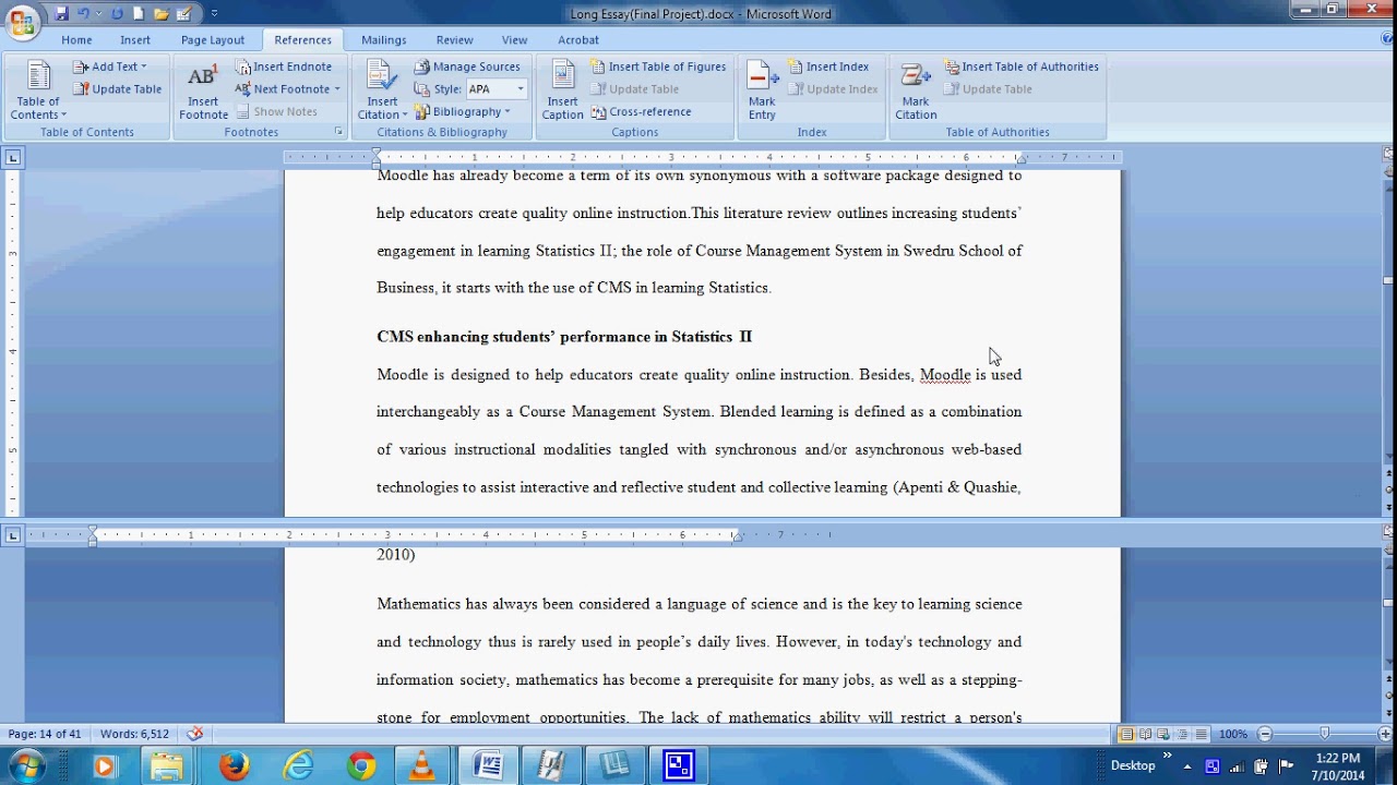 Referencing sources using Ms. Word - YouTube
