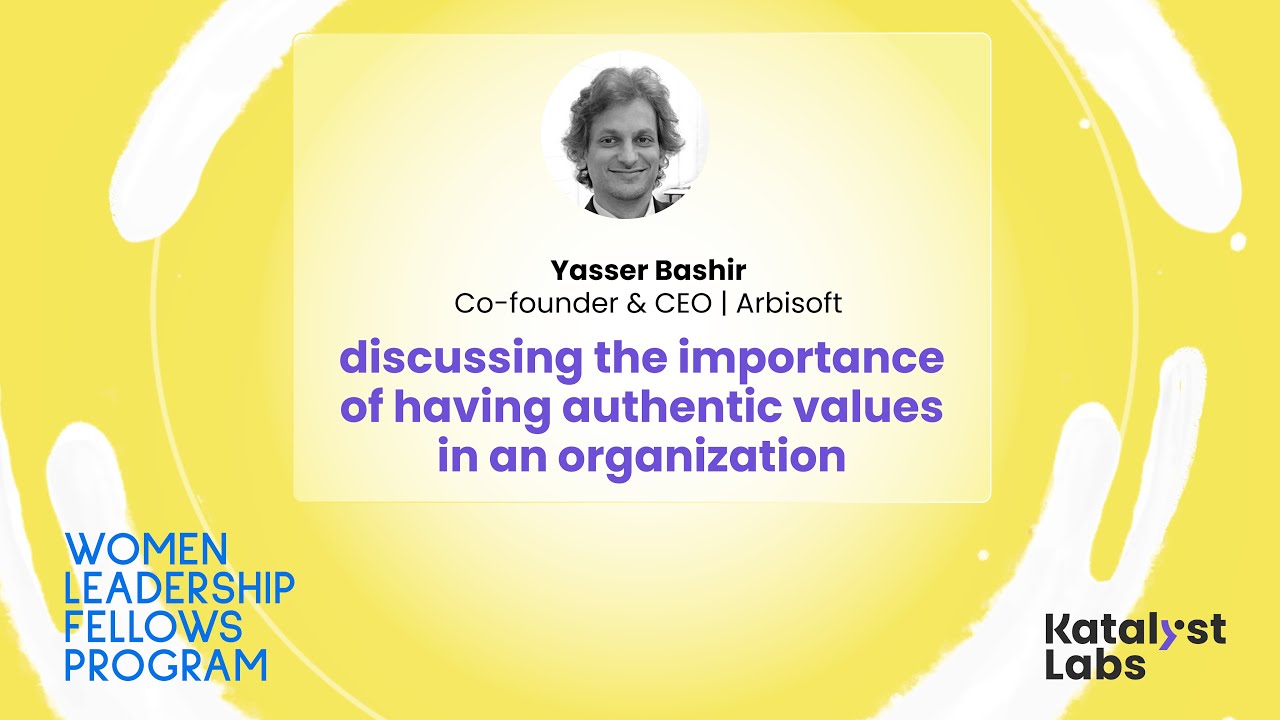 Yasser Bashir discussing the importance of having authentic values in ...