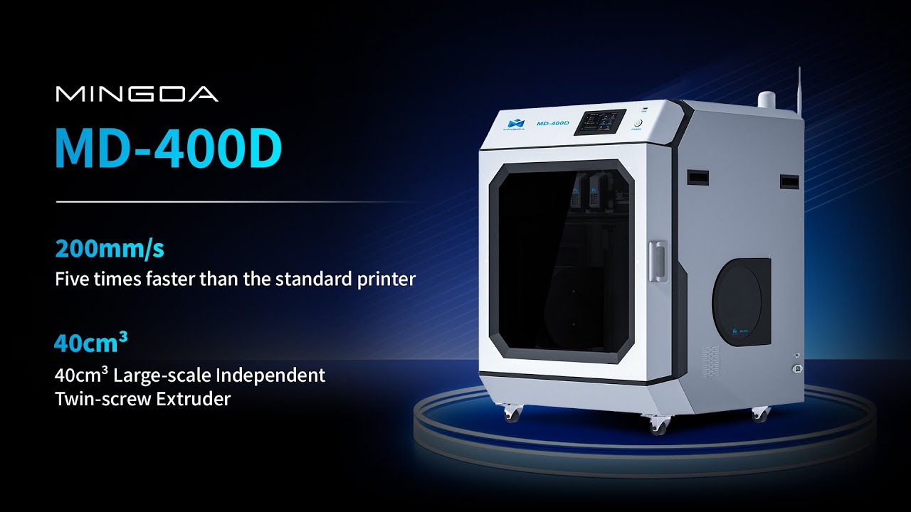 MINGDA MD-400D: Precision, Speed, and Innovation in 3D Printing - YouTube