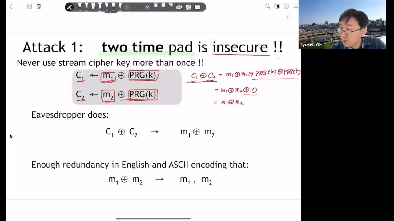 Stream cipher : Two time pad, RC4, CSS, Salsa20 - YouTube
