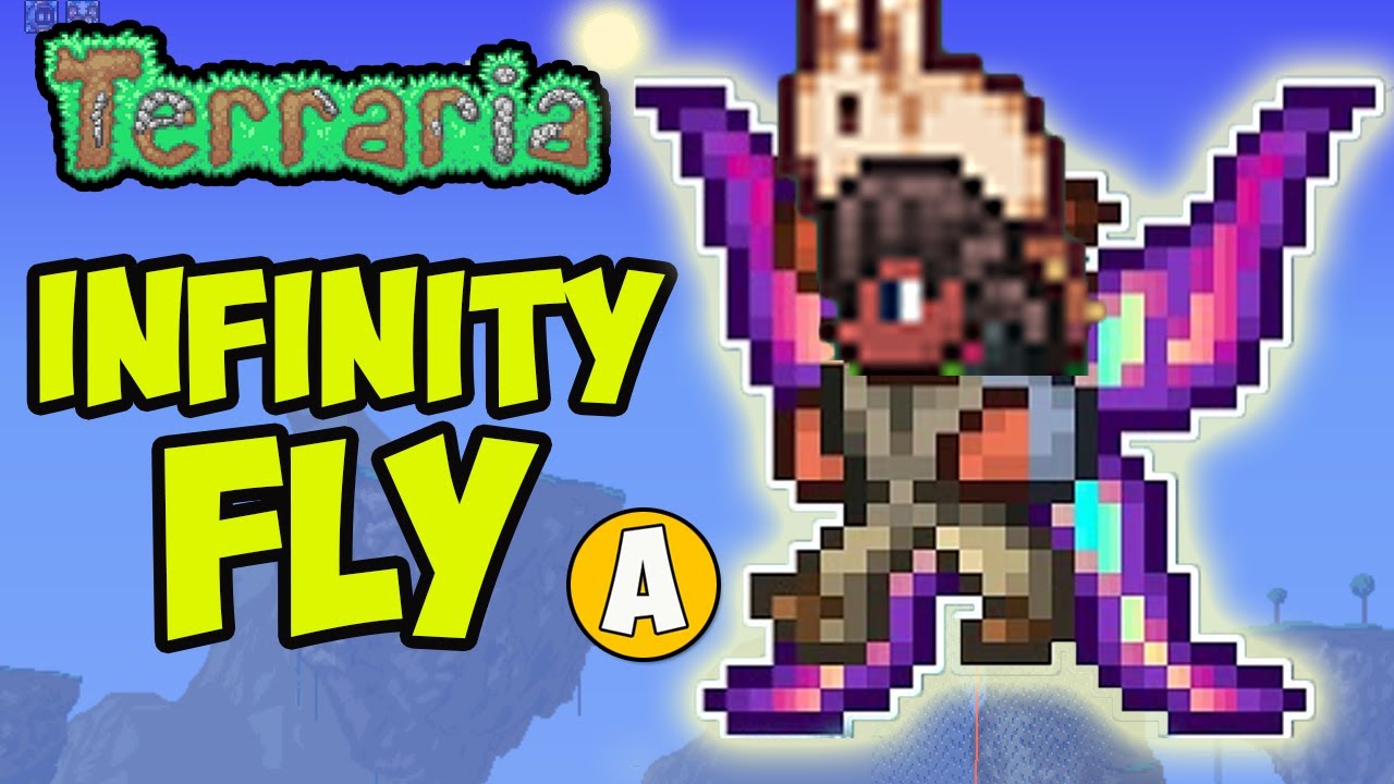 Terraria how to INFINITY FLY with ANY WINGS - YouTube