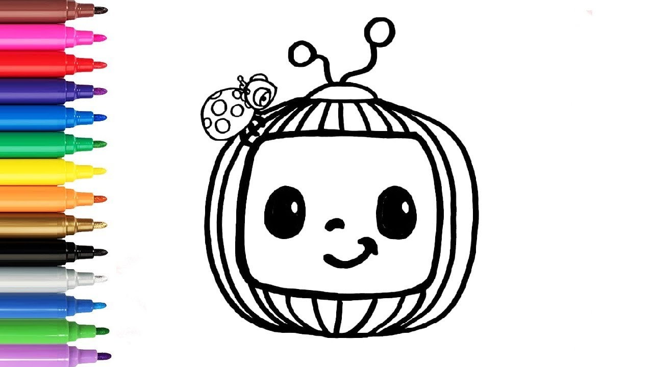 How to Draw Cocomelon Logo ️ Cocomelon Drawing | Easy Drawing and ...