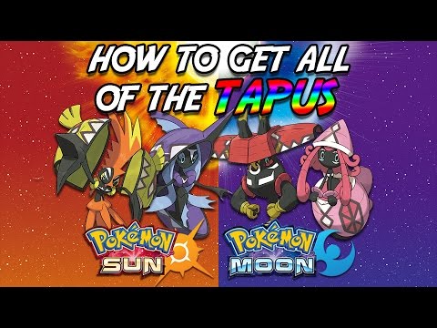 HOW TO CATCH ALL OF THE TAPU GUARDIANS - POKEMON SUN AND MOON - YouTube