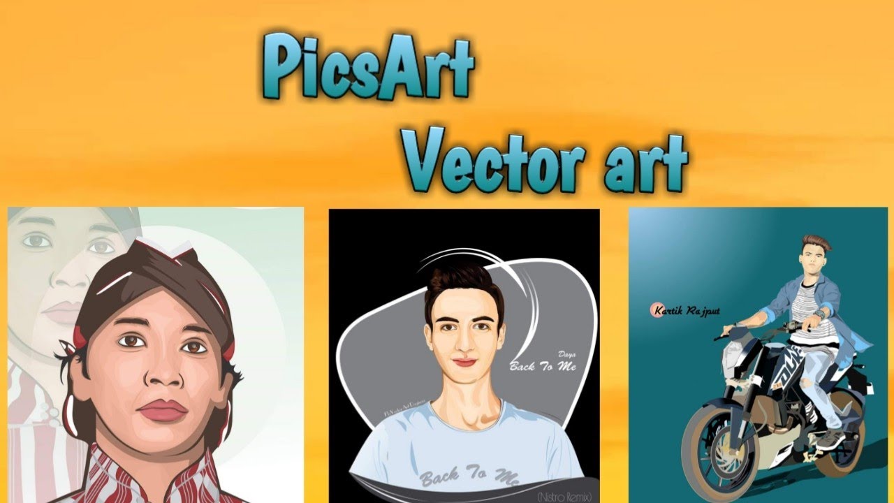 How to make Vector Art in PicsArt | EASY Tutorial - YouTube
