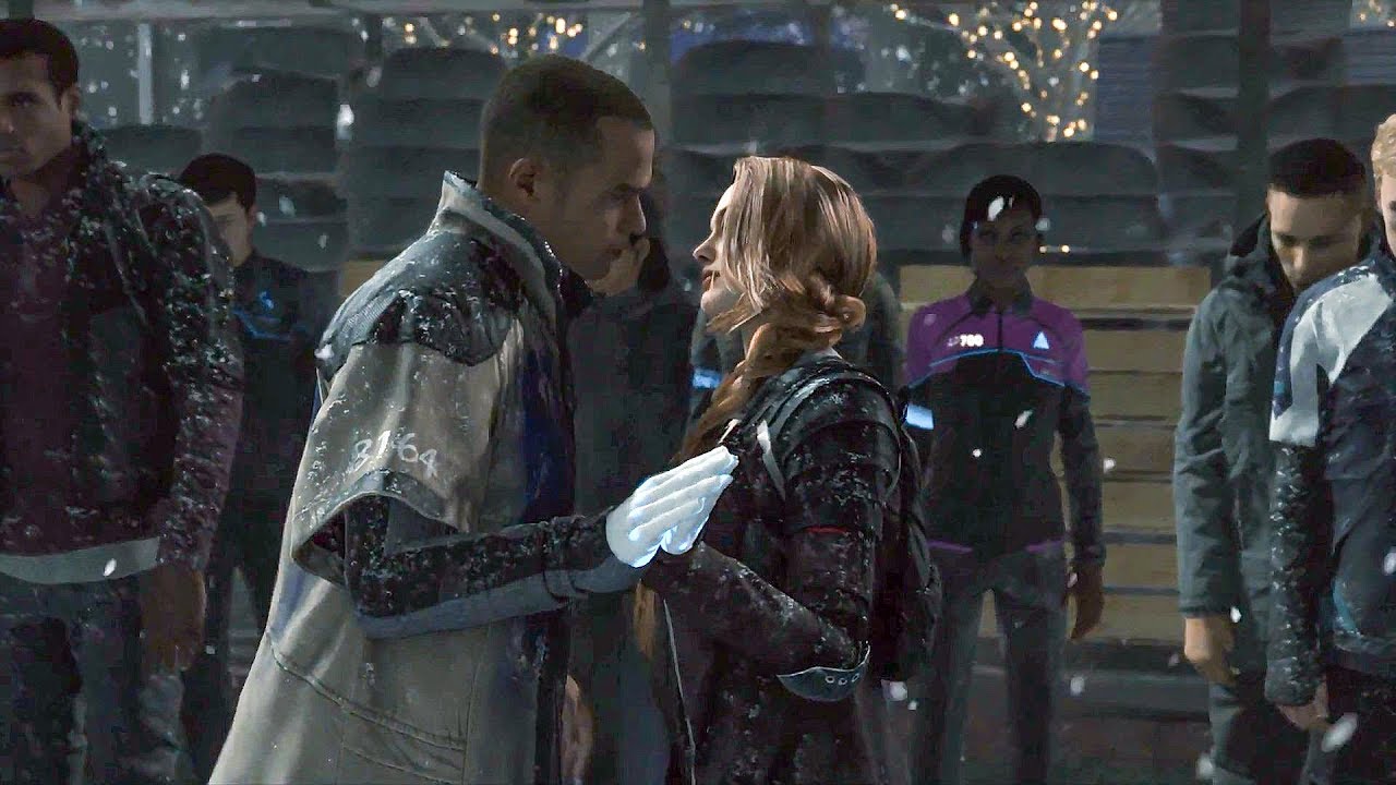 DETROIT: BECOME HUMAN - Marcus & North's Kiss, Bring The War End - YouTube