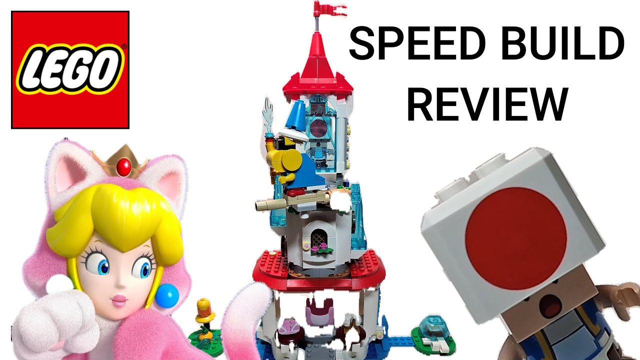 LEGO® Cat Peach Suit and Frozen Tower Expansion Set #71407 Speed Build ...