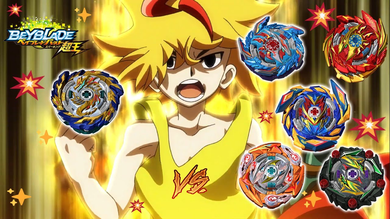 MIRAGE FAFNIR VS BRAVE HELIOS HYPERION GLADE SATAN | BEYBLADE BURST ...